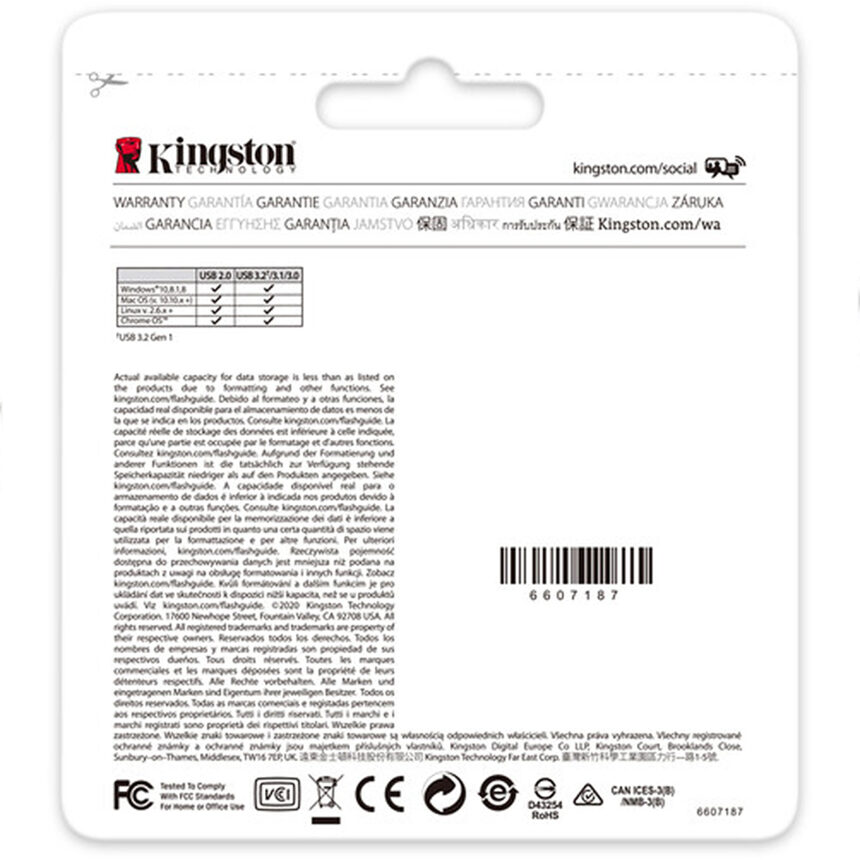 Kingston Memory Card 128GB with SD Adapter - Rizwan Camera Centre